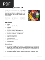 Natasha's Slow Cooker Chili Recipe | PDF