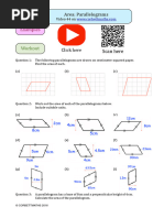 Area Calculations for Parallelograms | PDF
