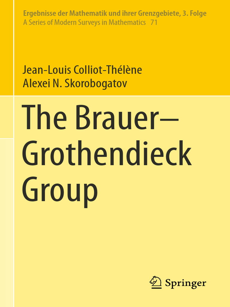 Brauer Group of Scheme | PDF | Field (Mathematics) | Group (Mathematics)