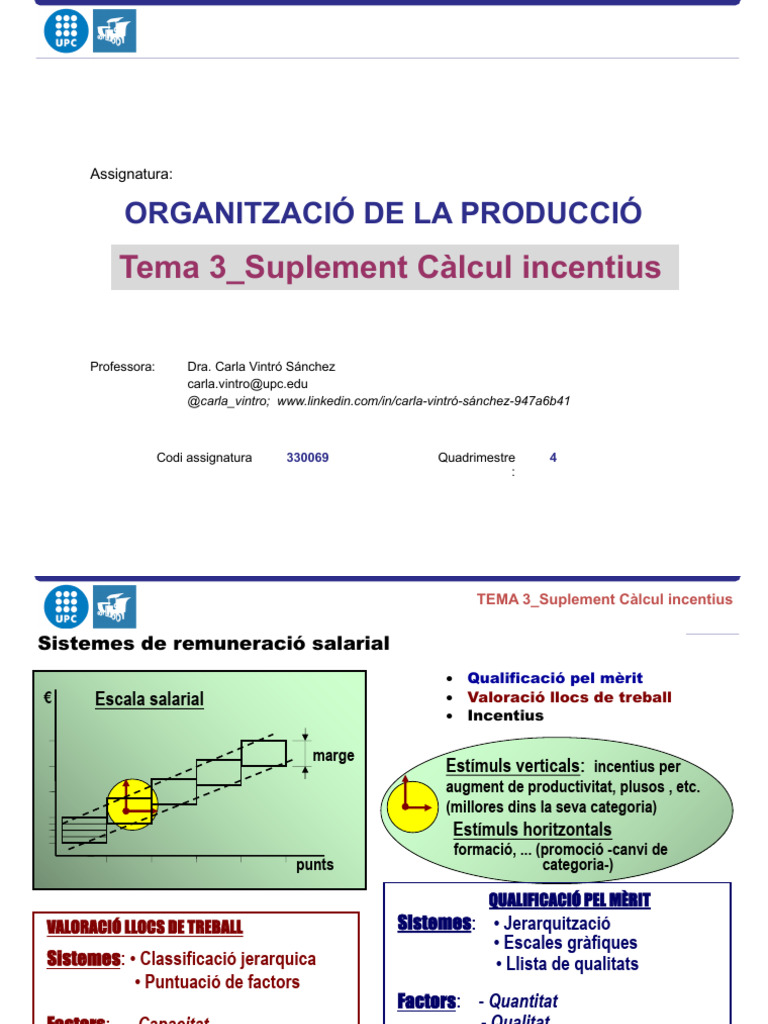 Tema 3 - Suplement Calcul Incentius | PDF