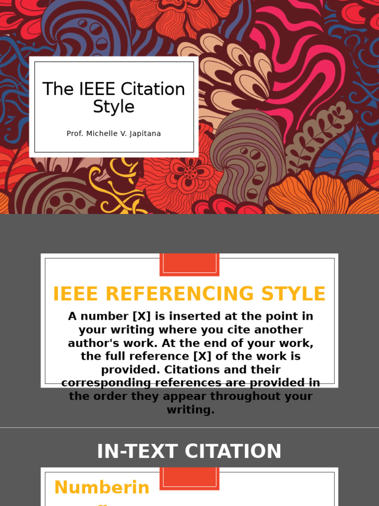 IEEE CITATION STYLE | PDF