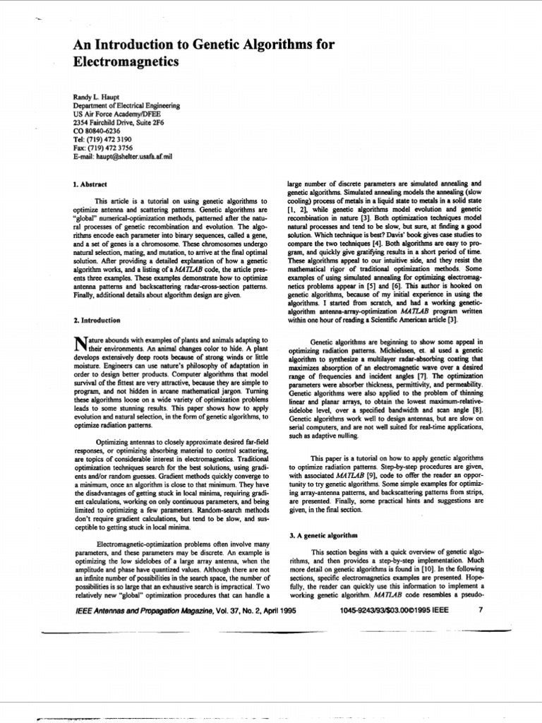 An Introduction To Genetic... | PDF | Genetic Algorithm | Mathematical ...