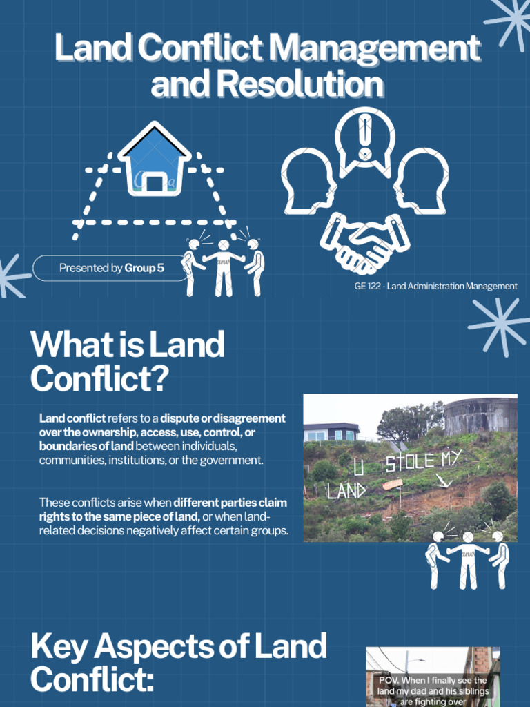 Land Conflict Management Strategies | PDF | Alternative Dispute ...