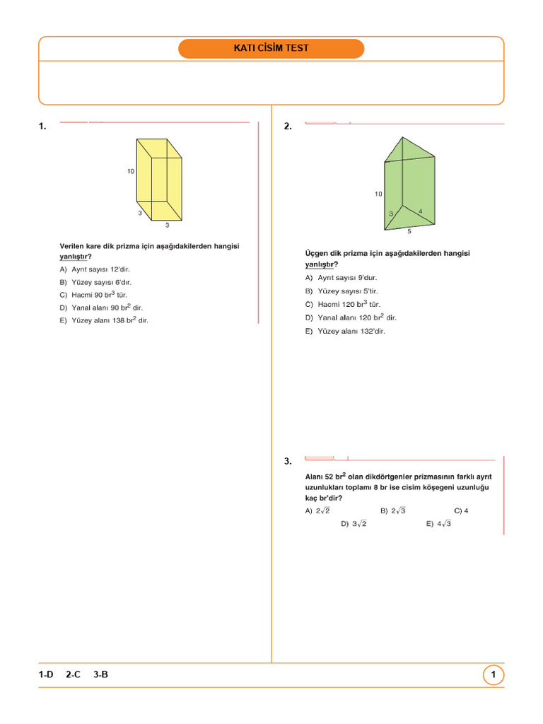 Kati Ci̇si̇m Test | PDF