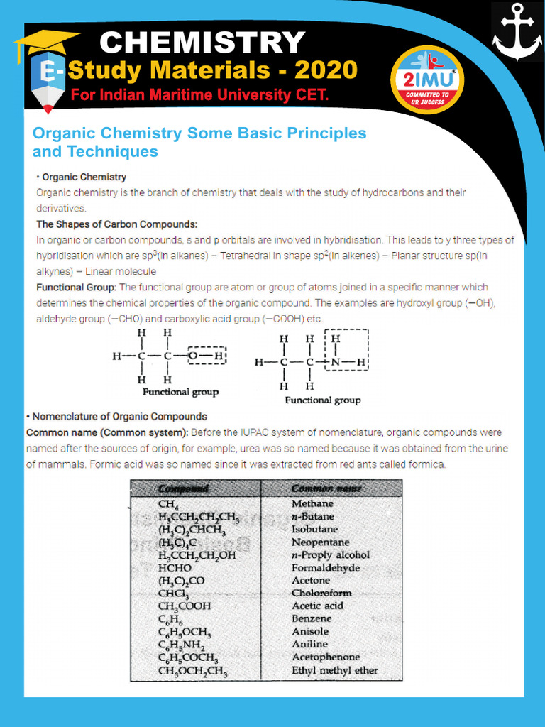 Organic Chemistry Some Basic Principles and Techniques | PDF