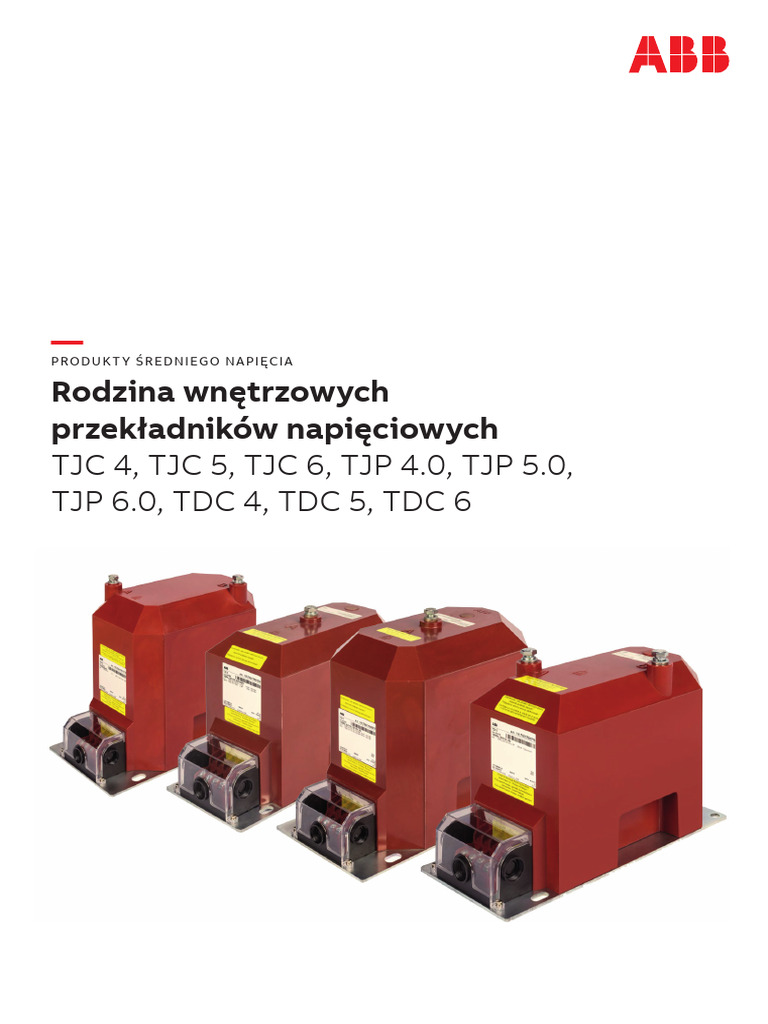 Przekładniki Napięciowe ABB TJC TJP TDC | PDF