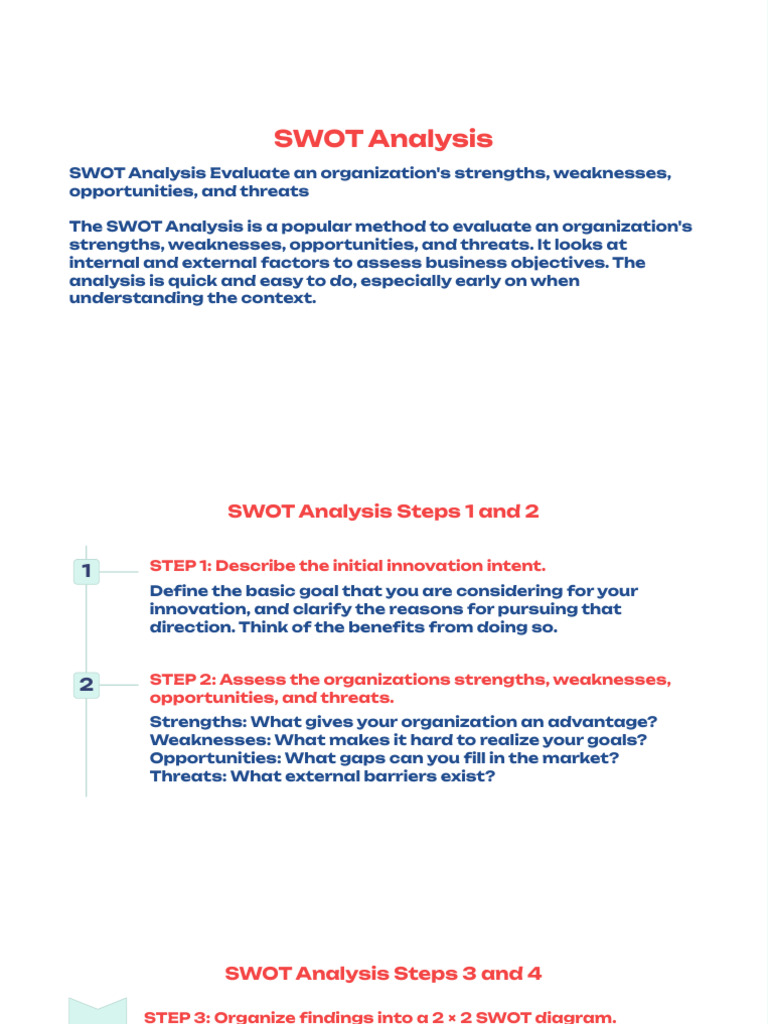 Effective SWOT Analysis Guide | PDF