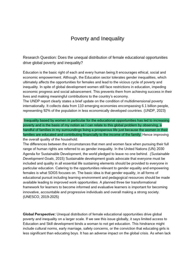 Anabia Poverty And Inequality Pdf Poverty Poverty Homelessness