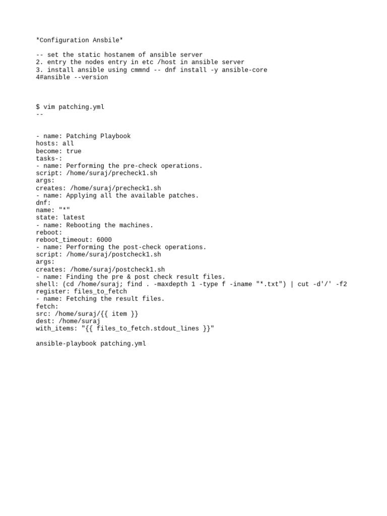 Ansible Configuration | PDF