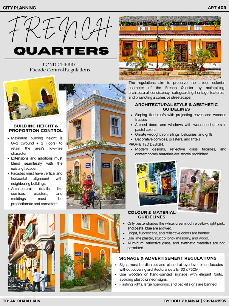 Pondicherry French Quarter Design Guidelines | PDF | Building ...