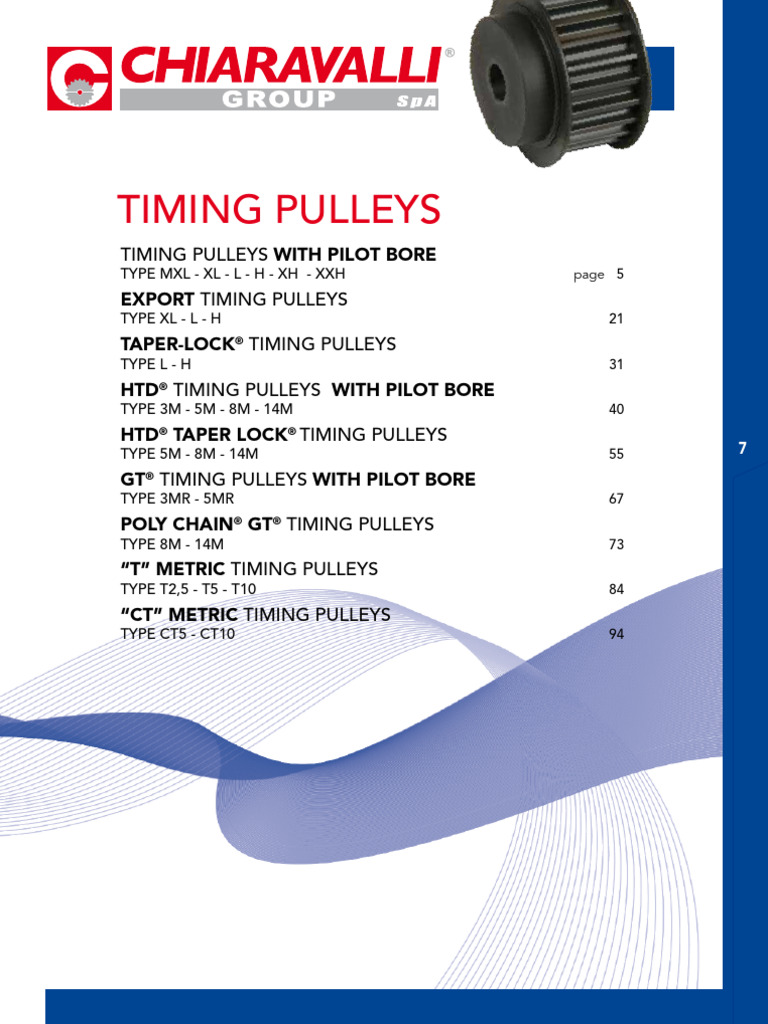 7 Timing Pulleys GB | PDF | Belt (Mechanical) | Mechanical Engineering