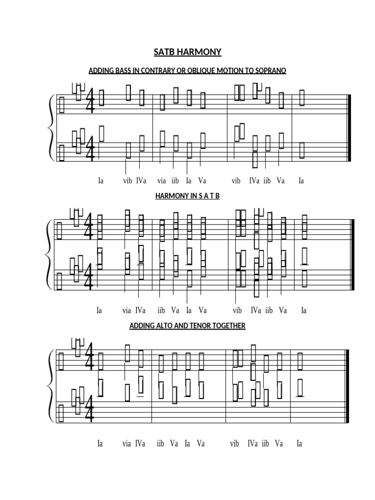 SATB Harmony Techniques Explained | PDF