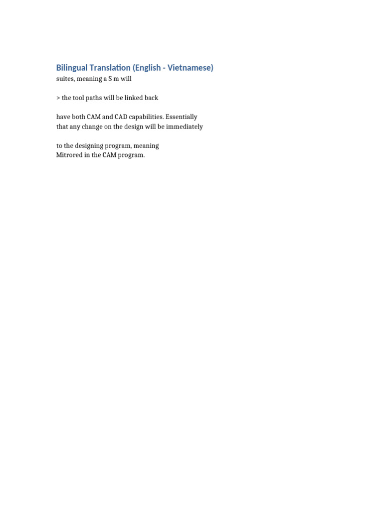 Bilingual Translation | PDF