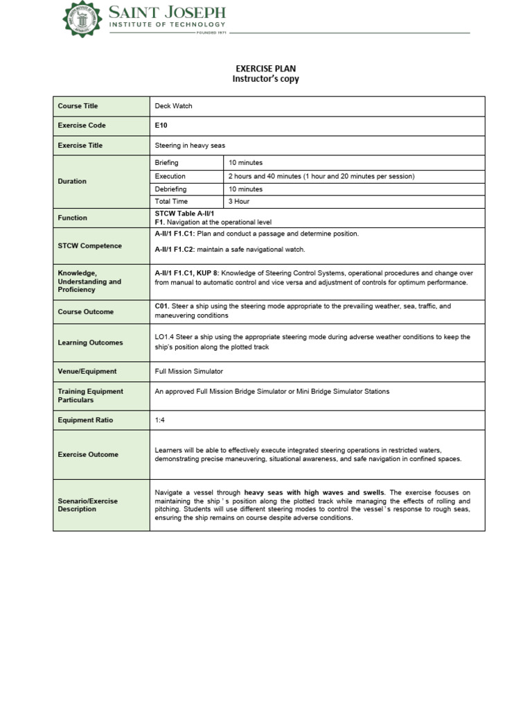 DWK E9 Steering in Strong Crosswind Instructor - S | PDF | Educational ...