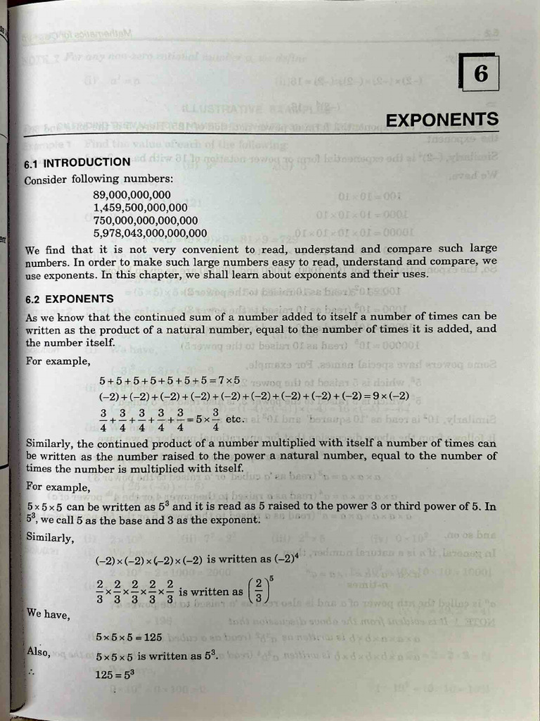 Class7 - RDS - Exponents & Powers | PDF