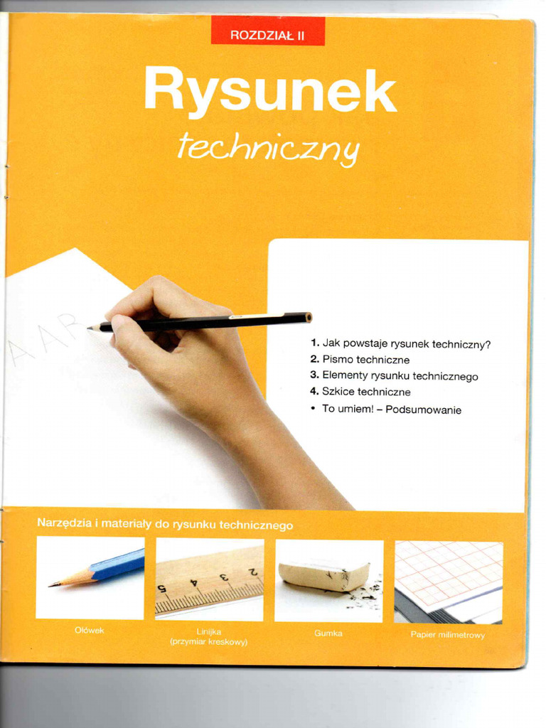 TECHNIKA Kl5 Podrecznik Cz. 3 Rysunek Techniczny | PDF