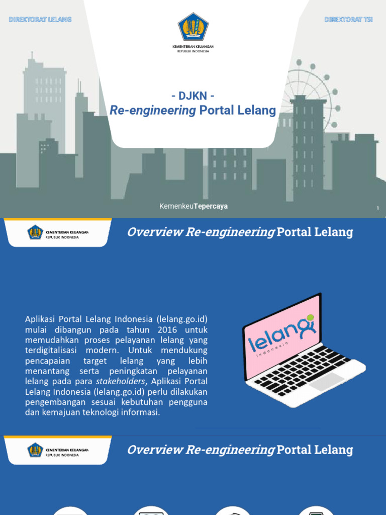 Re-engineering Portal Lelang Indonesia | PDF
