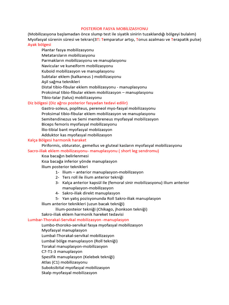 Fonksiyonel OMT 2 | PDF
