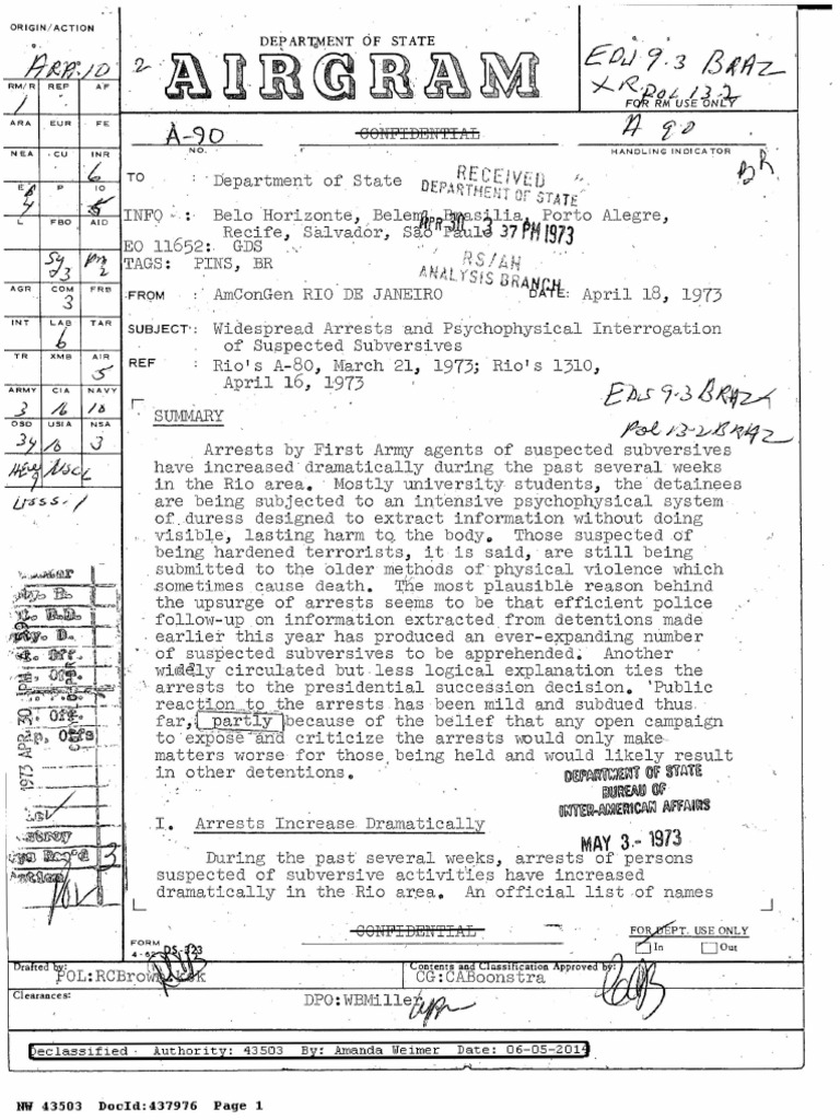 Details of Military Dictatorship in Brazil | PDF | National Security