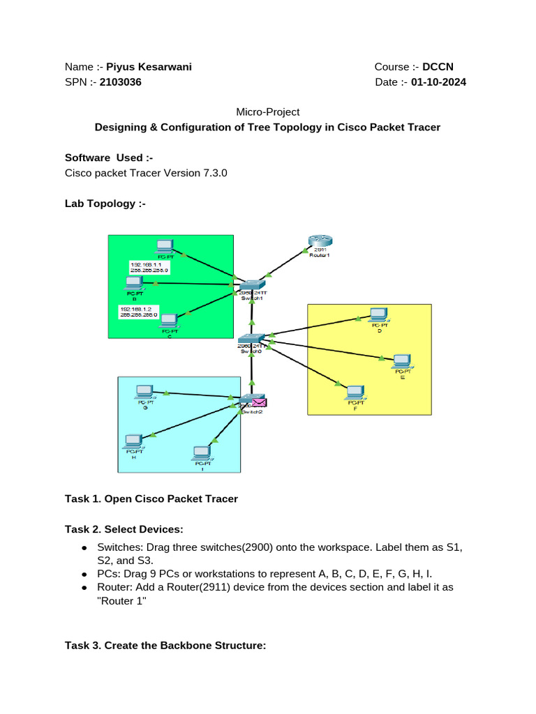 DCCN Micro Project | PDF