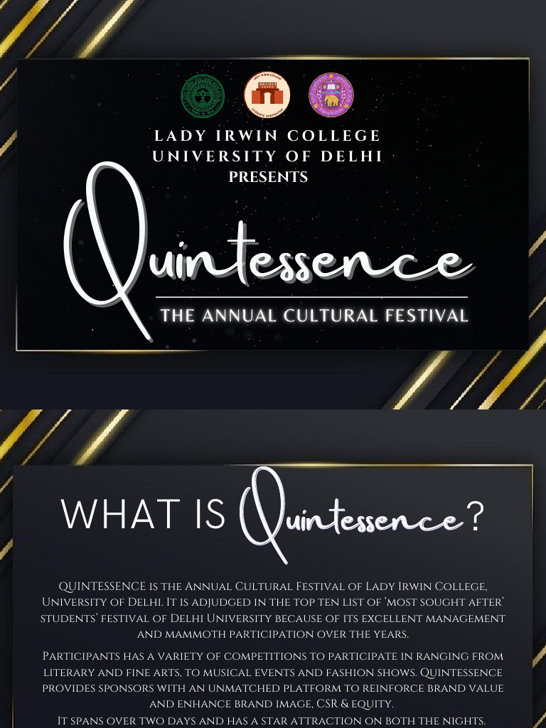 Quintessence 2024: Lady Irwin College Fest | PDF