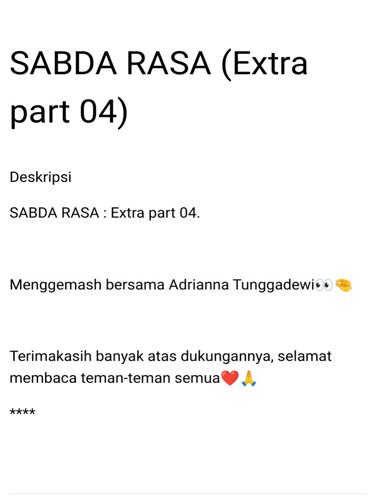 Sabda Rasa (EP 04) | PDF