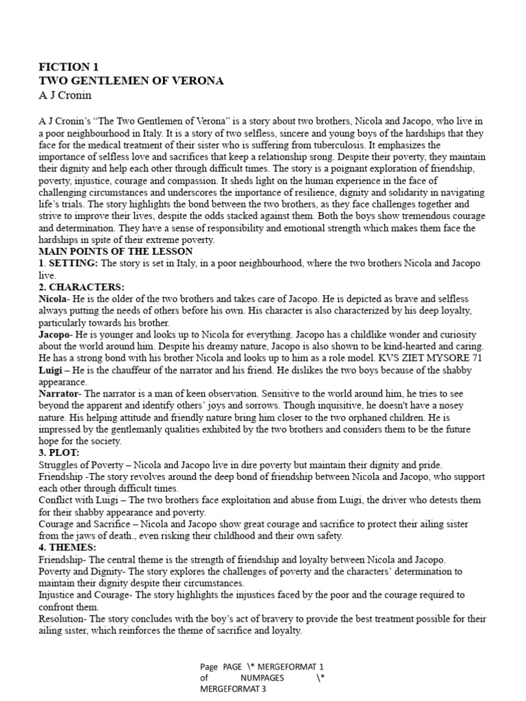 Two Gentlemen of Verona | PDF | Courage