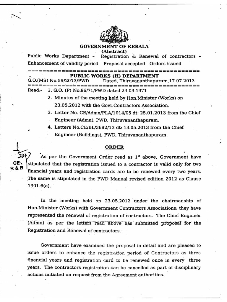 PWD Contractor Registration Criteria | PDF
