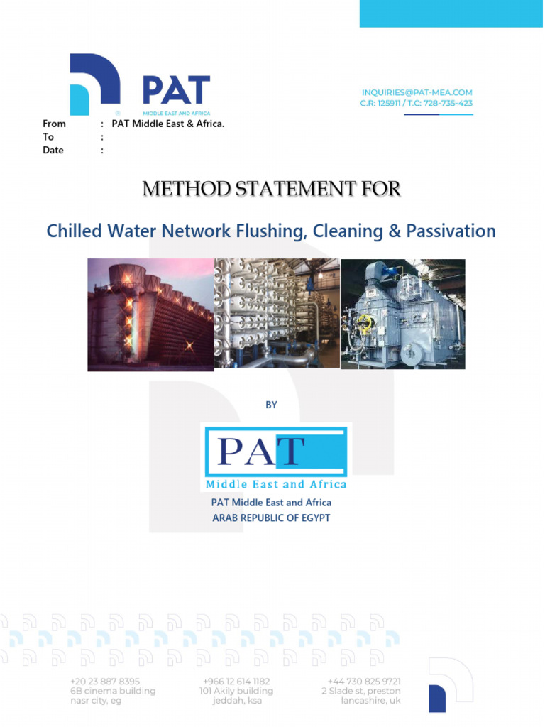 Method Statment For HVAC Flushing & Chemical Cleaning Process - The ...