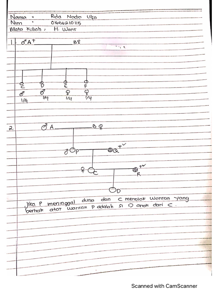 Rida Nadia Ulfa 01656210115 Tugas Waris | PDF