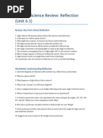 Understanding Periscopes and Light Rays | PDF | Mirror | Reflection ...