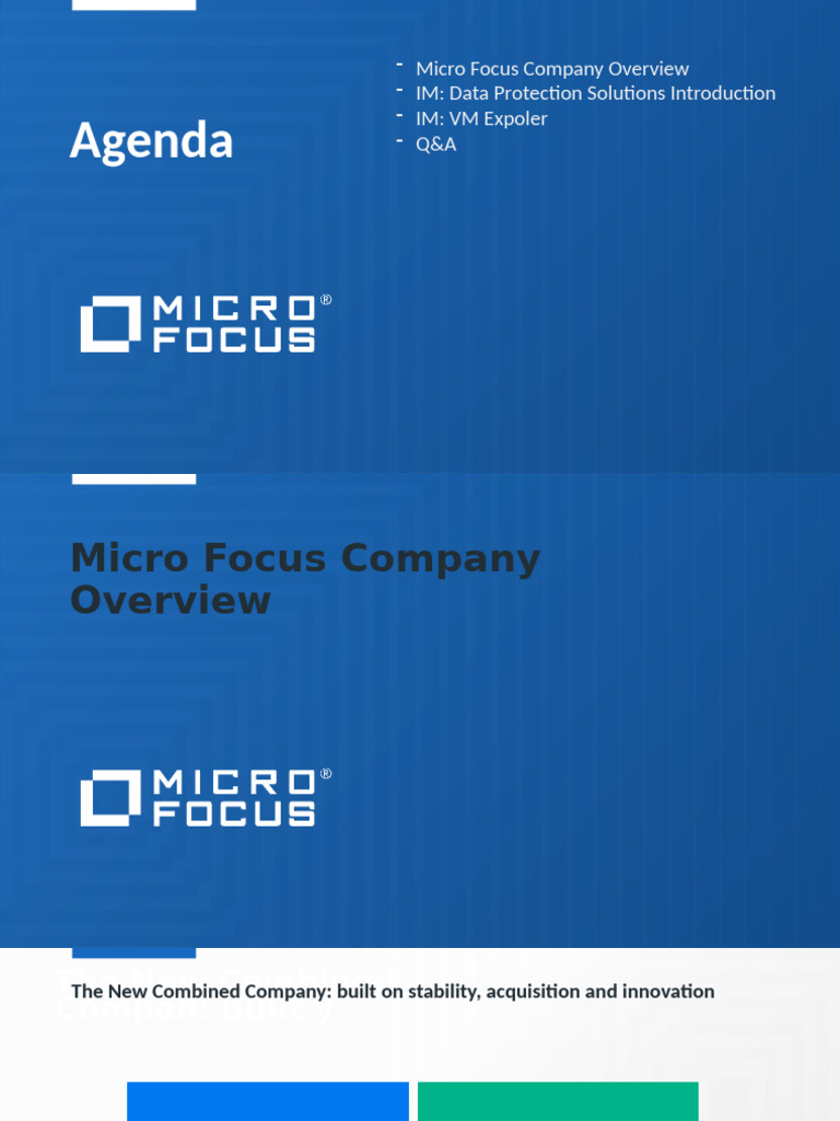 Micro Focus IMG Briefing 2019 JIE | PDF | Backup | Information ...