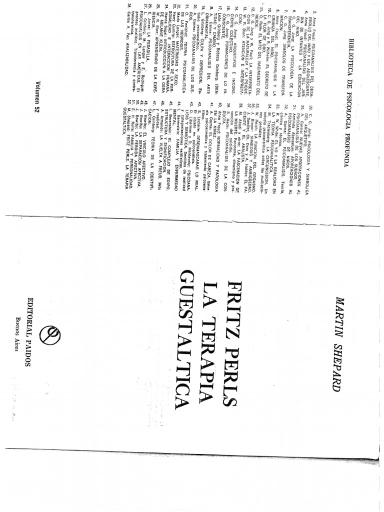 Doc. 4 Fritz Perls Martin Shepard | PDF