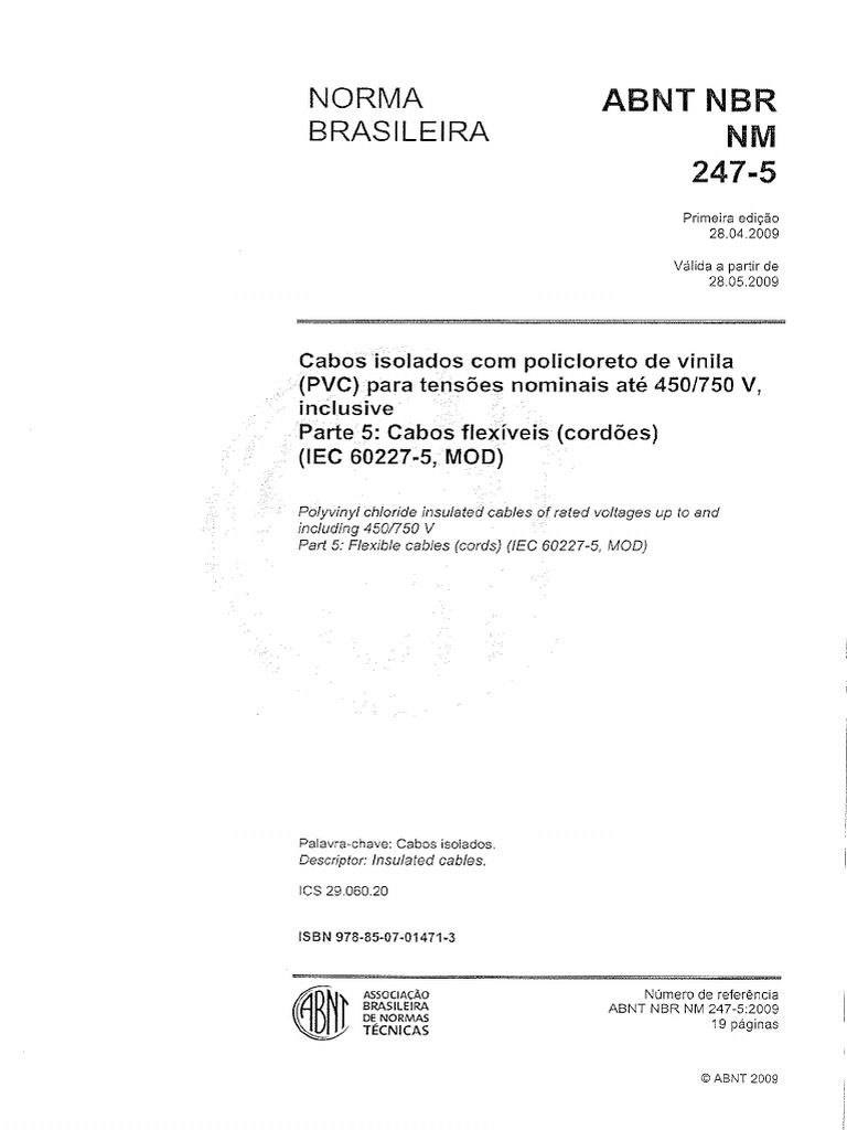 NBR NM 247-5 2009 | PDF
