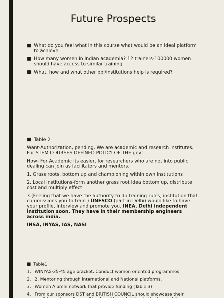 Future Prospects | PDF