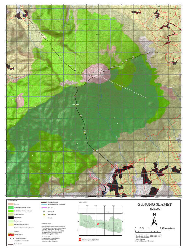 Peta Gunung Slamet | PDF