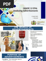 Grade 12 Advertisement Analysis Guide | PDF | Advertising | Credibility
