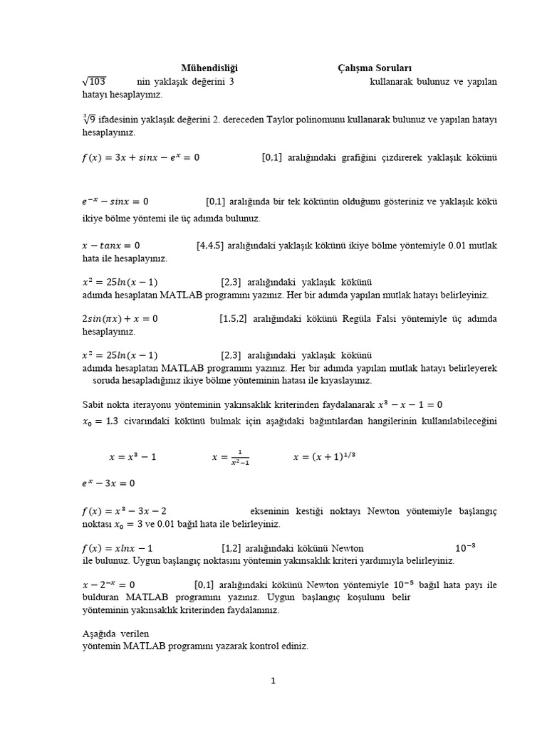 BIL2208 Calisma Sorulari | PDF