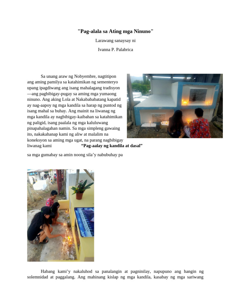 Larawang Sanaysay - 020403 | PDF