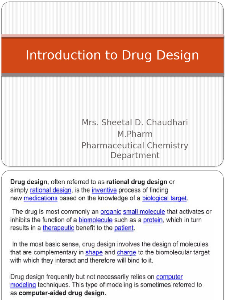 Drug Design | PDF