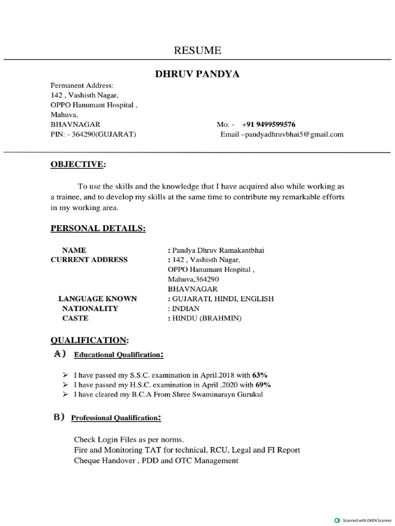 Dhruv Resume | PDF
