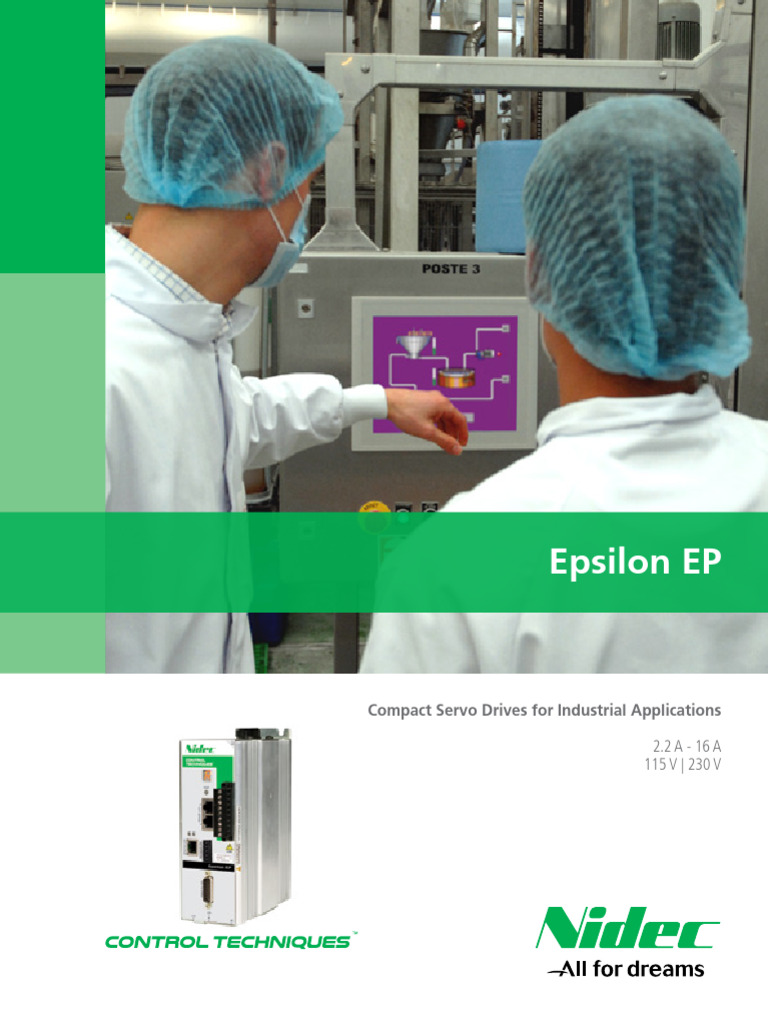 Servo Drives Epsilon Ep Brochure en Iss0118 | PDF | Programmable Logic ...