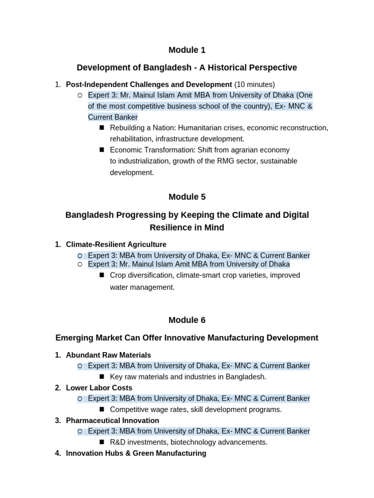 Mr. Mainul Islam Amit - MBA From Univeristy of Dhaka | PDF