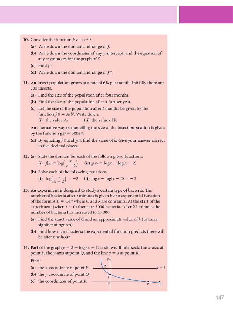 Logarithm Exercises IB | PDF
