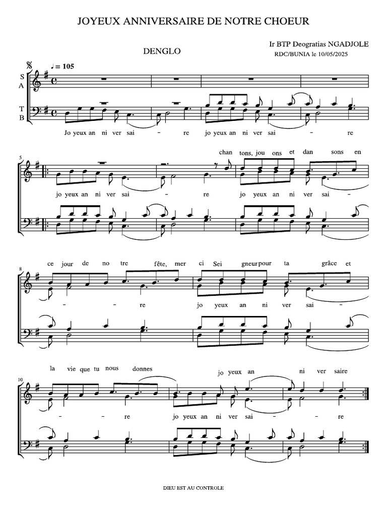 Joyeux Anniversaire (Denglo) | PDF