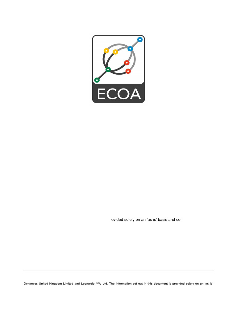 ECOA Architecture Specification Part 3 | PDF | Xml | Specification ...