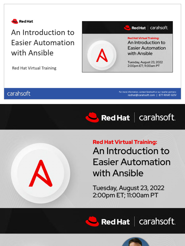 8.23.22 An Introduction To Easier Automation With Ansible Final Deck | PDF | Cloud Computing ...