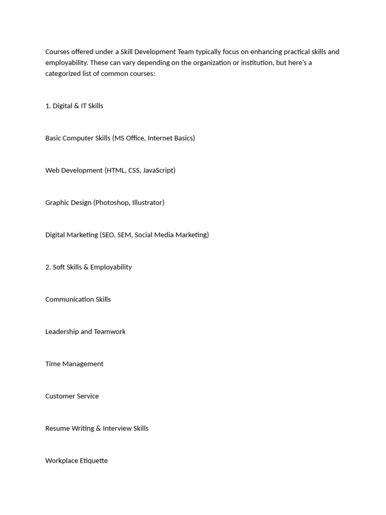 Anannya Skill Dev. Center | PDF