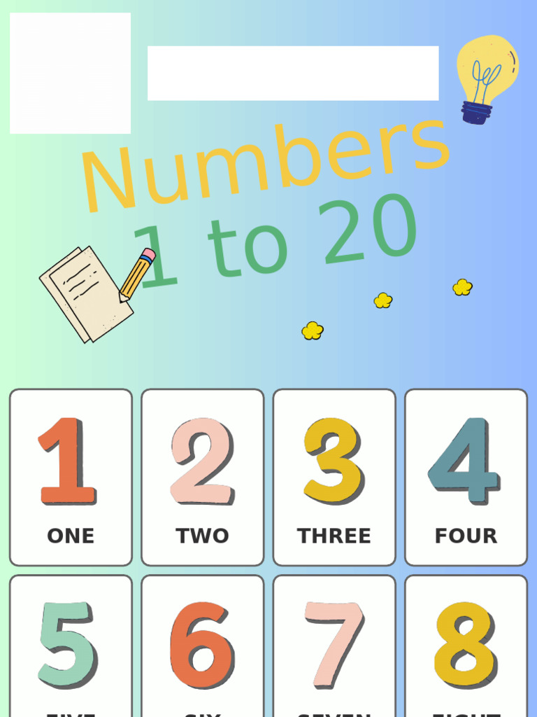How To Count From 1 To 20 (RAW) | PDF
