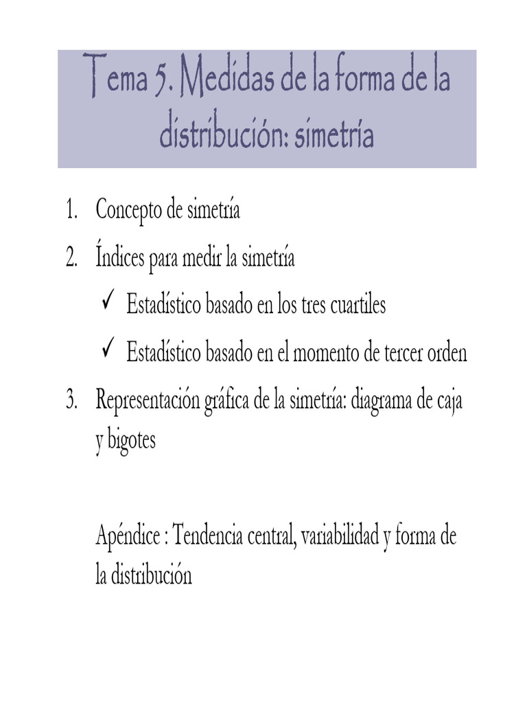 Tema 5 Simetría | PDF | Oblicuidad | Análisis